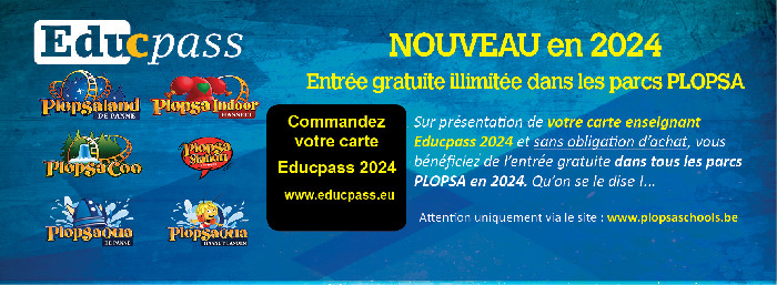 Educpass - Passeport pour les enseignants et les éducateurs FR et NL